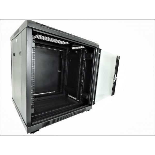 All-Rack 12u 600 Wide x 600 Deep Floor Standing Data Cabinet - Black ...